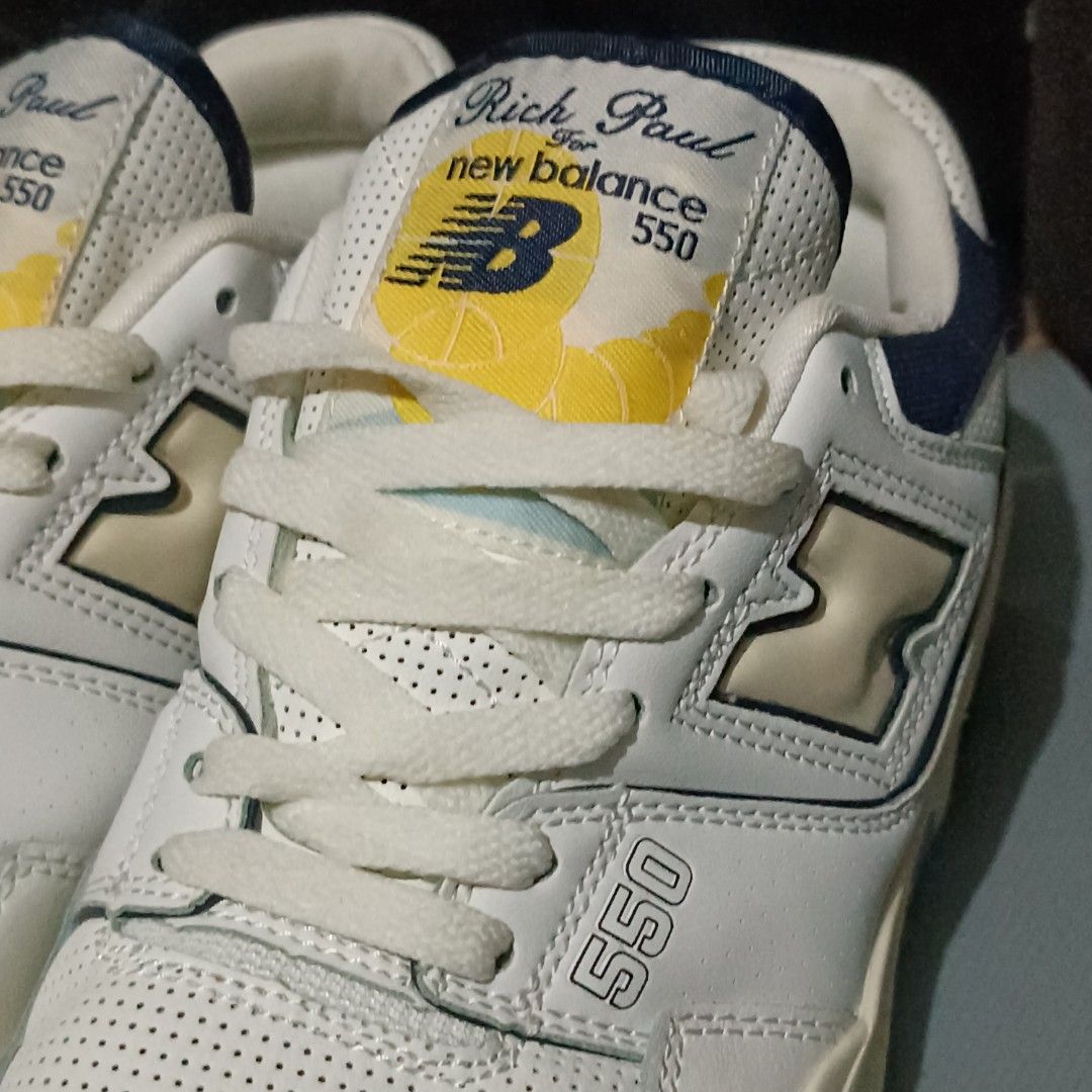 New Balance 550 X Rich Paul, Fesyen Pria, Sepatu , Sneakers di Carousell