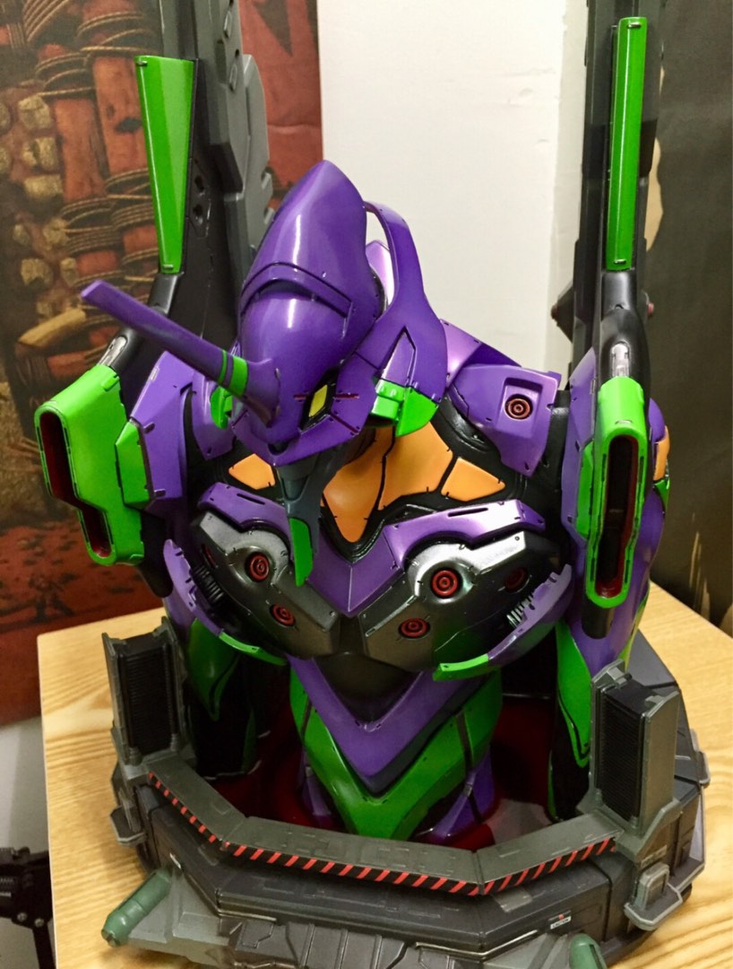 P1S Prime 1 Studio 新世紀福音戰士 EVA 初號機 胸像, 興趣及遊戲, 玩具 & 遊戲類 - Carousell