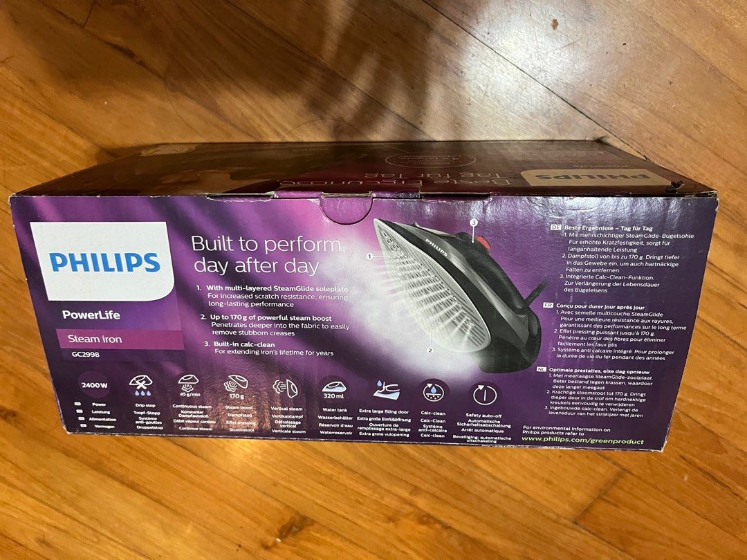 Philips PowerLife Iron GC2998 * Brand New*, TV & Home Appliances, Irons ...