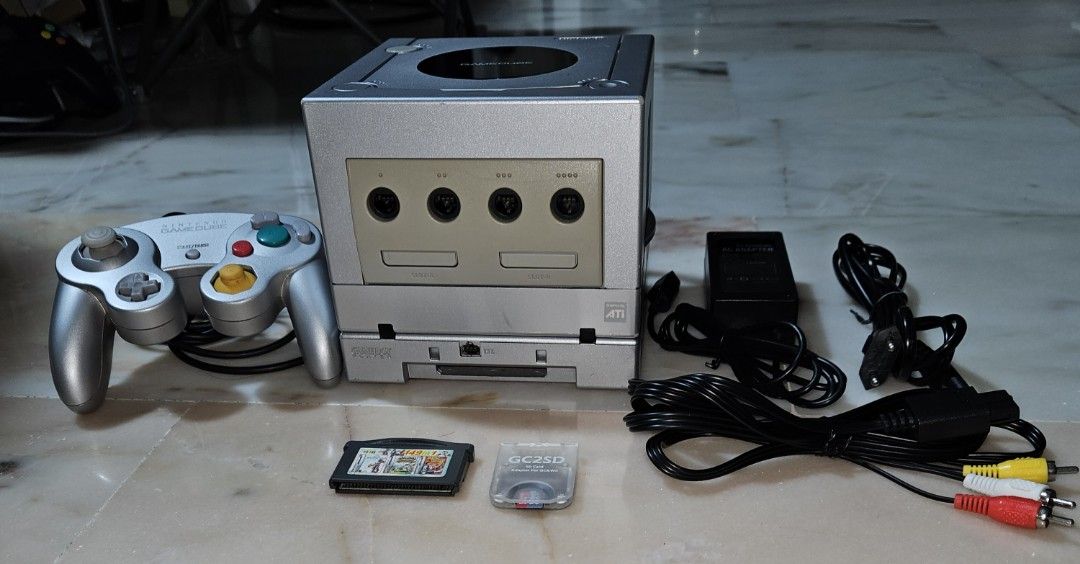 Picoboot Modded Silver GameCube with 128GB Micro SD Card (108 Top ...