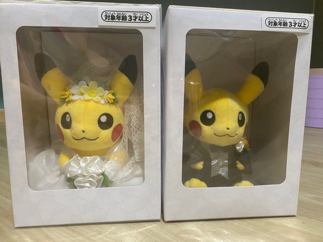 Pikachu Wedding Plush, Hobbies & Toys, Toys & Games on Carousell