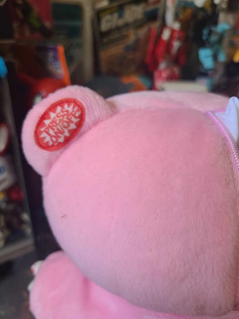 Pink Bloody Gloomy Bear hand puppet battery operated turning on but ...