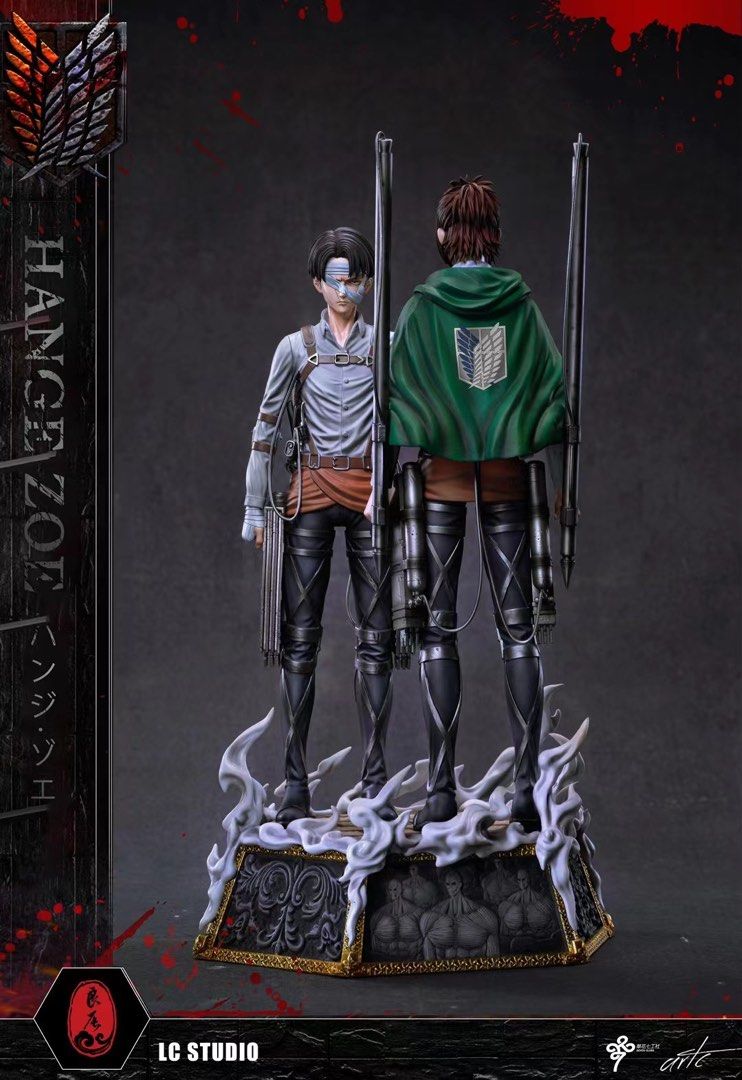 [PO] Attack On Titan|Eren Yeager & Hange Zoe, Hobbies & Toys, Toys ...