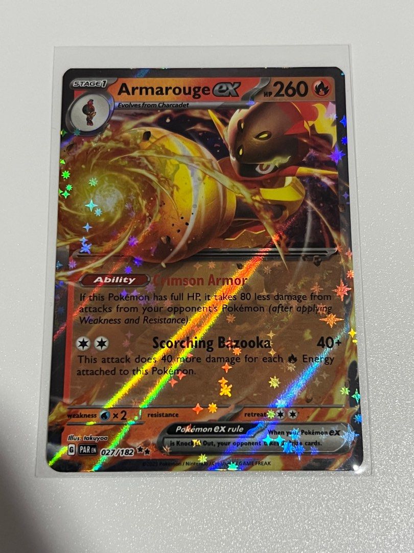 Pokemon SV04 Paradox Rift EX Cards - Armarouge, Gholdengo, Hobbies ...