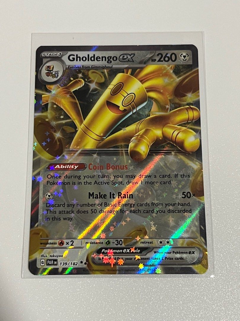 Pokemon SV04 Paradox Rift EX Cards - Gholdengo, Hobbies & Toys, Toys ...