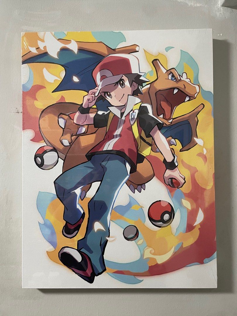 Pokémon / Pokemon Center Red Charizard Canvas Poster, Furniture & Home ...