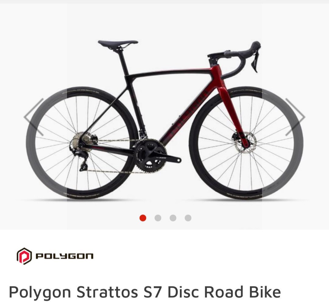 polygon strattos s7 disc road bike, Sports Equipment, Bicycles & Parts ...