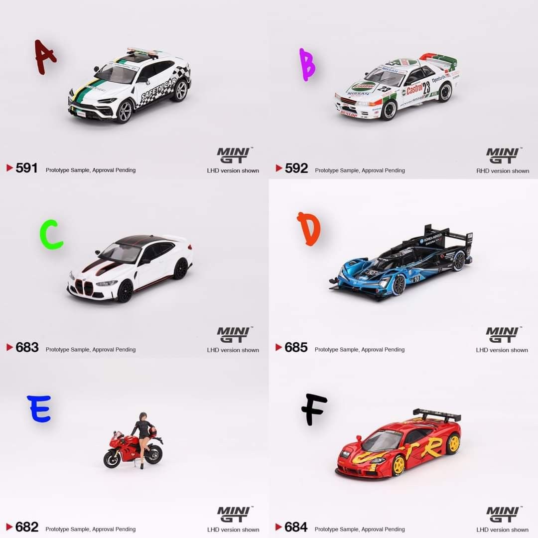 Preorders 1/64 Mini GT Lamborghini Urus BMW M4 Acura Daytona Skyline ...