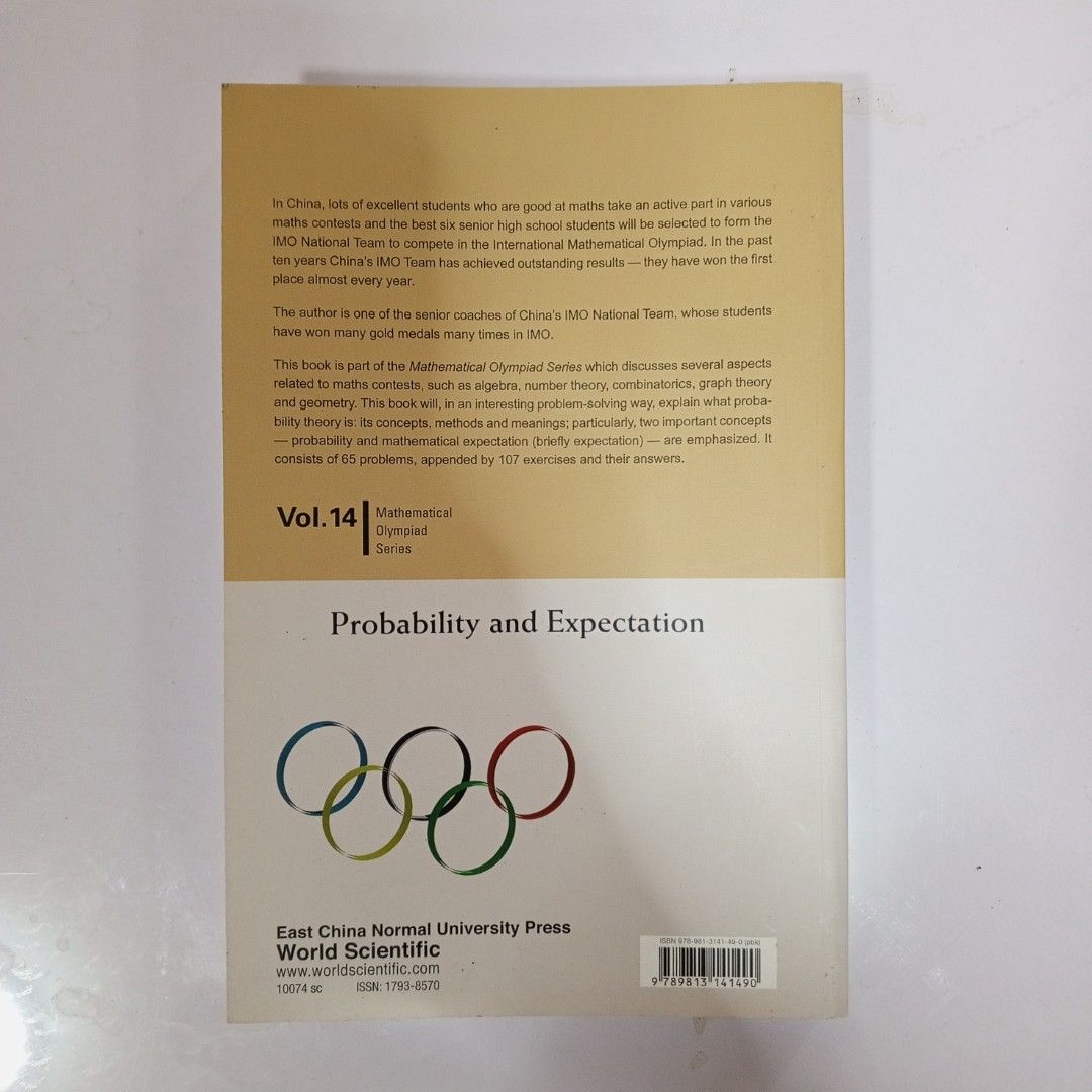 Probability and Expectation Vol. 14 (Mathematical Olympiad Series ...