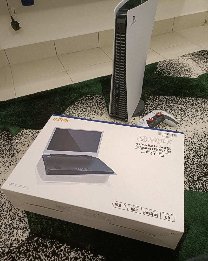 PS5 G-Story G Story 4k HDR Integrated LED Monitor GS156PV, Video Gaming, Video Game Consoles ...