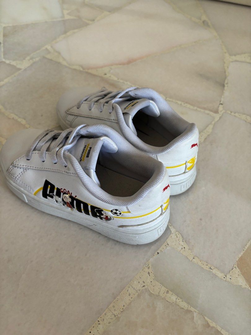 Puma x peanuts white shoes, Babies & Kids, Babies & Kids Fashion on ...