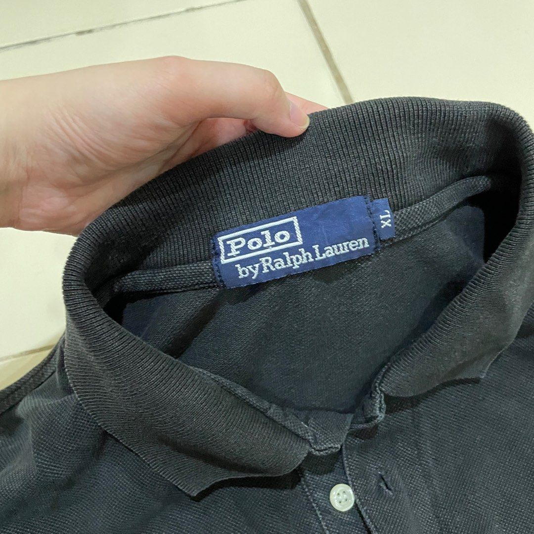 Ralph Lauren Polo Shirt Black, Men's Fashion, Tops & Sets, Tshirts & Polo Shirts on Carousell