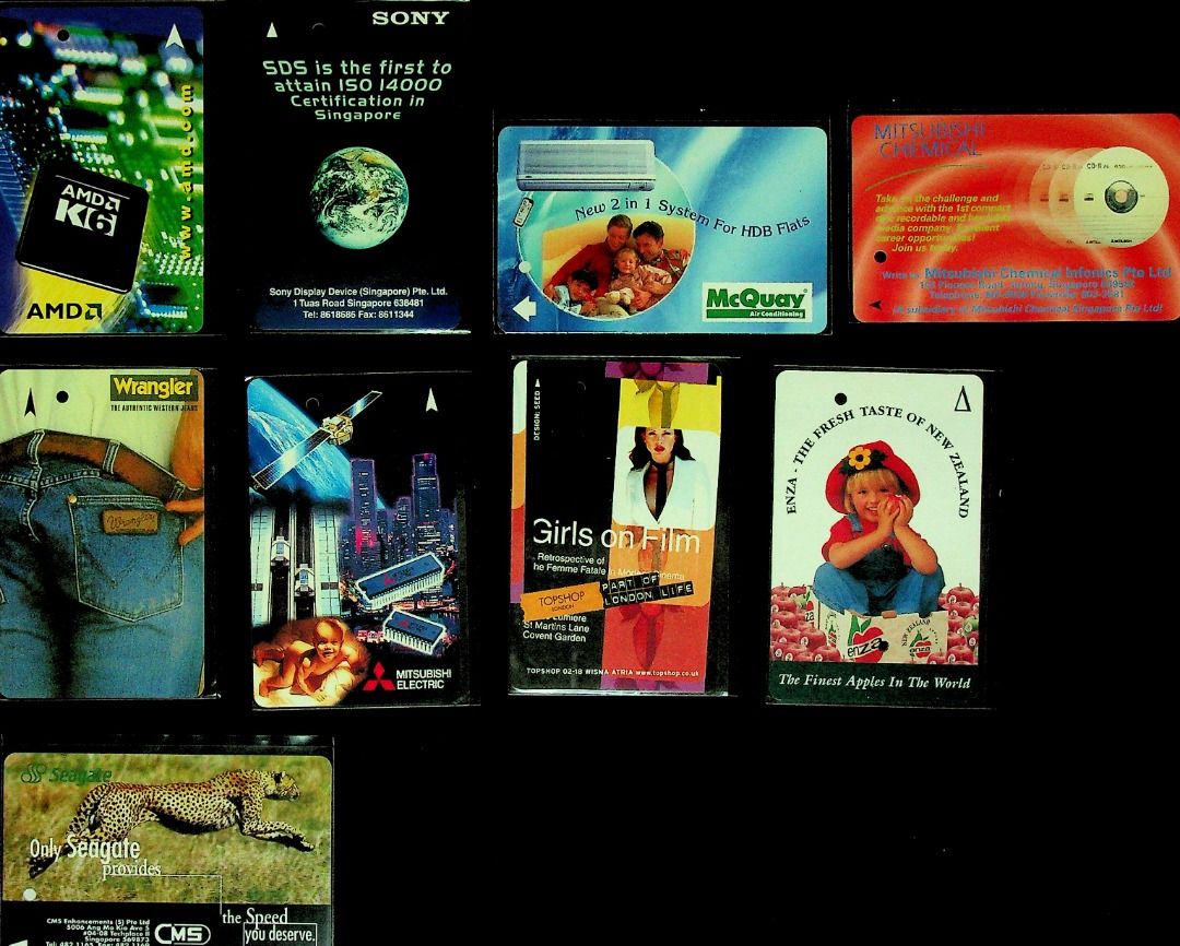 Rare Singapore Vintage Old MRT and SMRT TransitLink Cards Collection ...