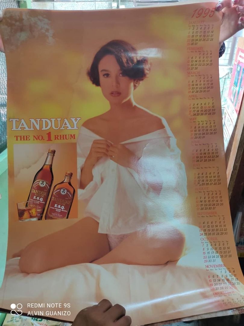 Rare Vintage Tanduay calendar 1995 Gretchen Barretto, Hobbies & Toys, Memorabilia & Collectibles ...