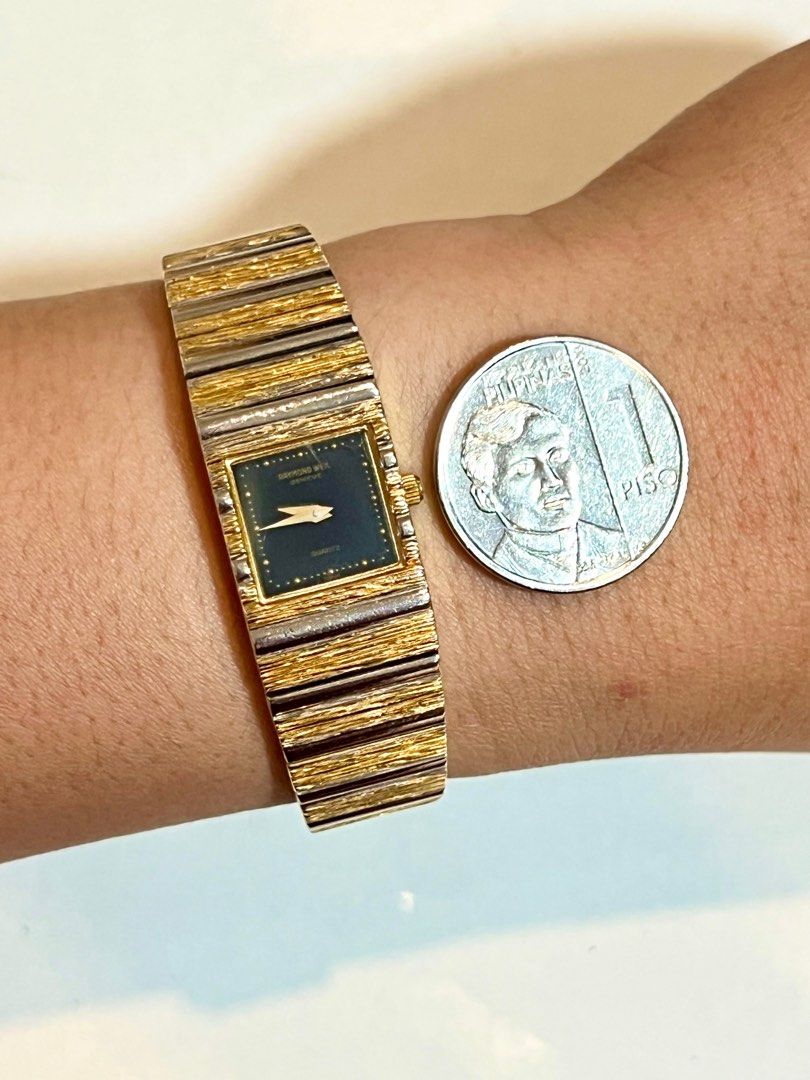 RAYMOND WEIL Vintage Two-tone Square ladies watch, Luxury, Watches on ...
