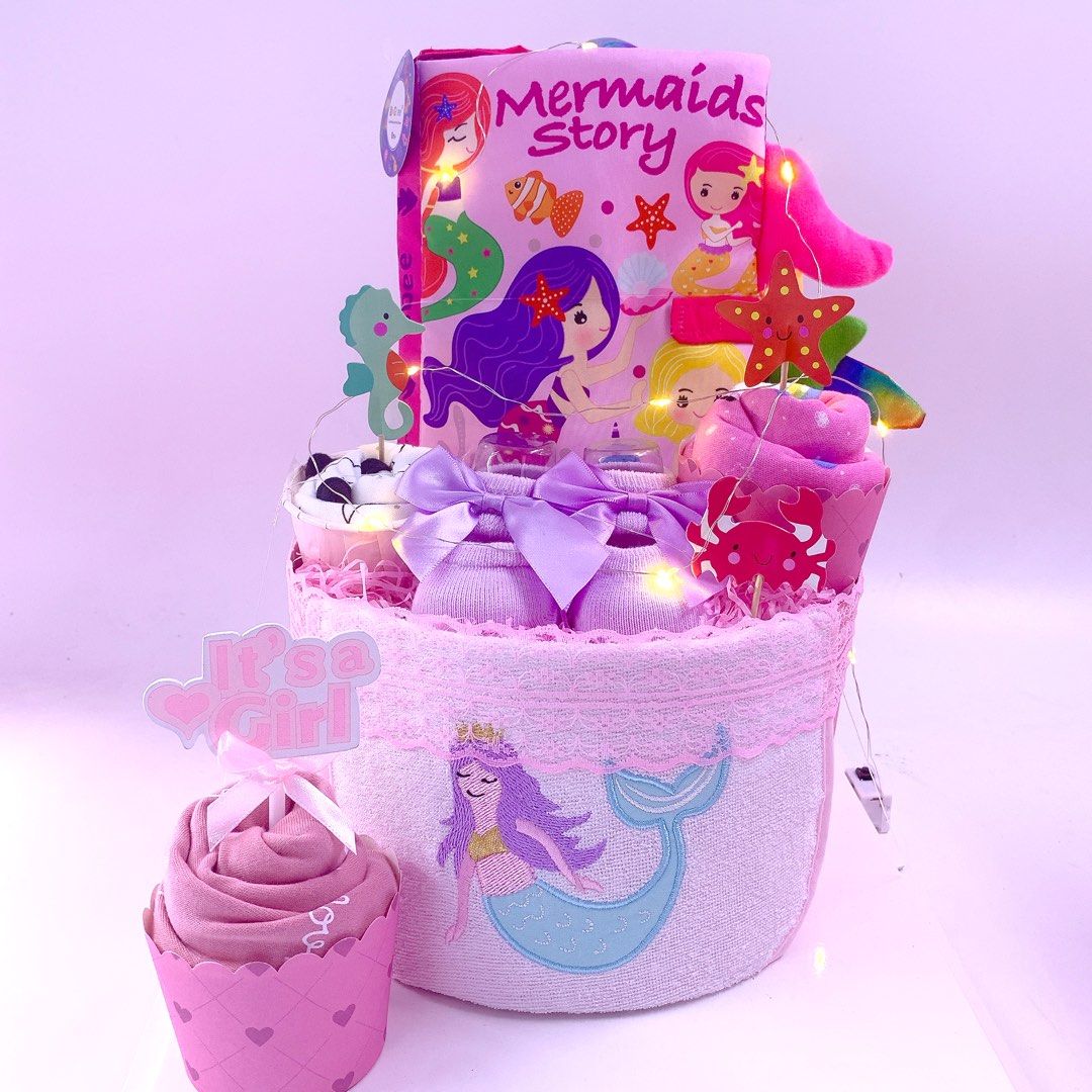 Ready stock - Baby cloth book Diaper Cake, Babies & Kids, Bathing ...