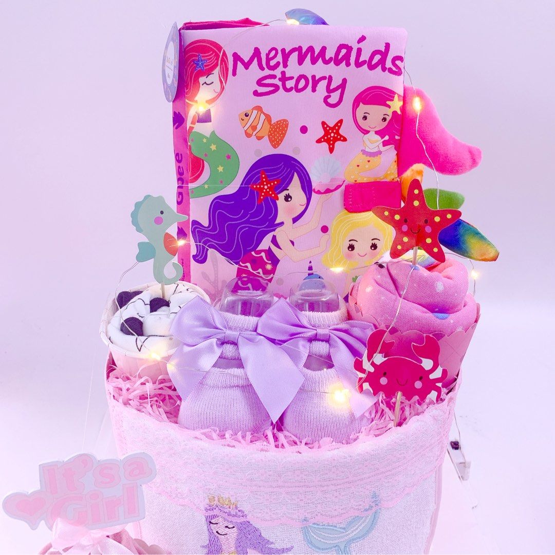 Ready stock - Baby cloth book Diaper Cake, Babies & Kids, Bathing ...