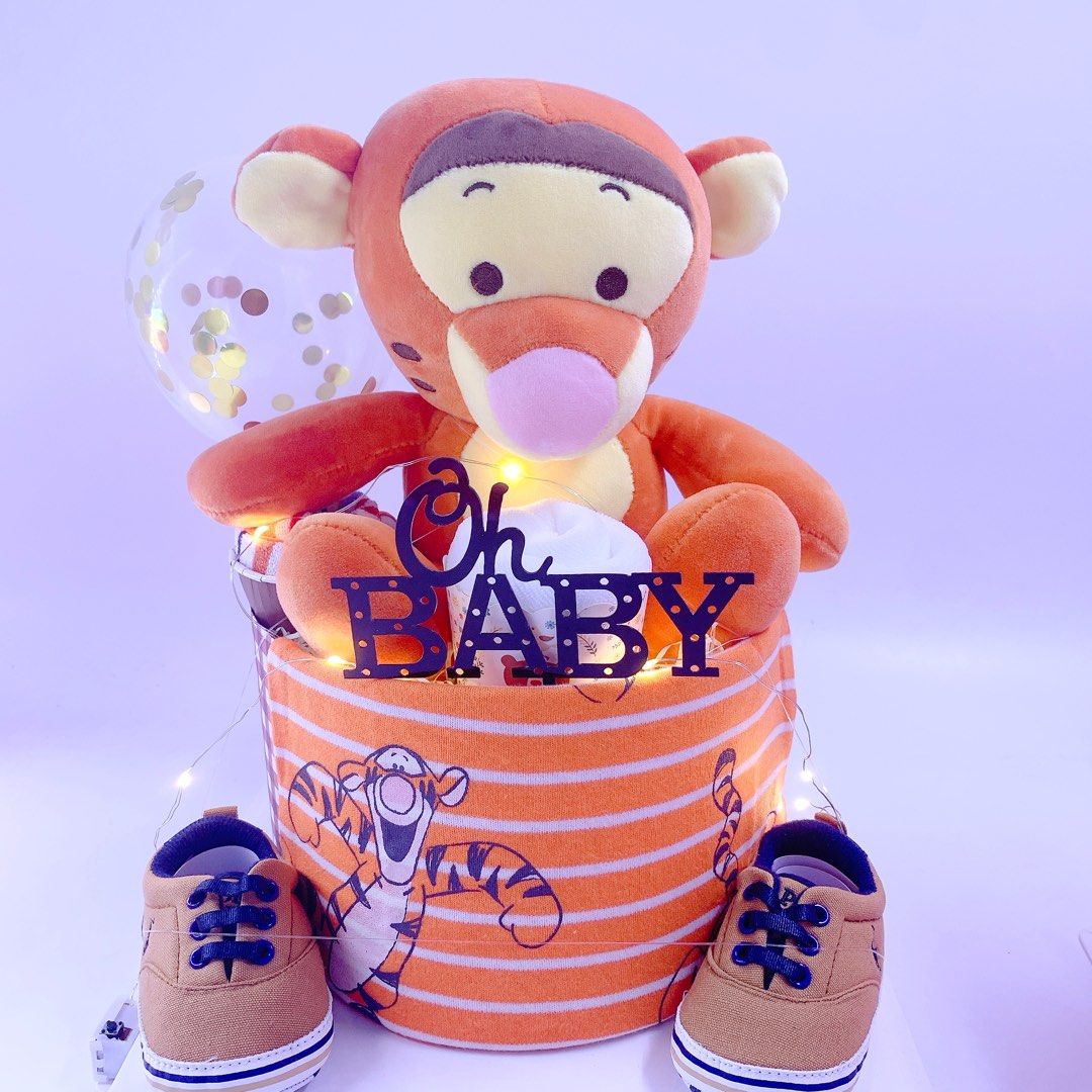 Ready stock - Tigger Diaper Cake, Babies & Kids, Bathing & Changing ...
