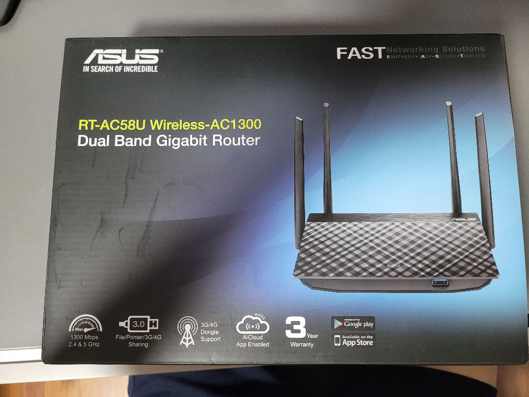 Asus RT-AC58U Wireless-AC1300 Router, Computers & Tech, Parts ...
