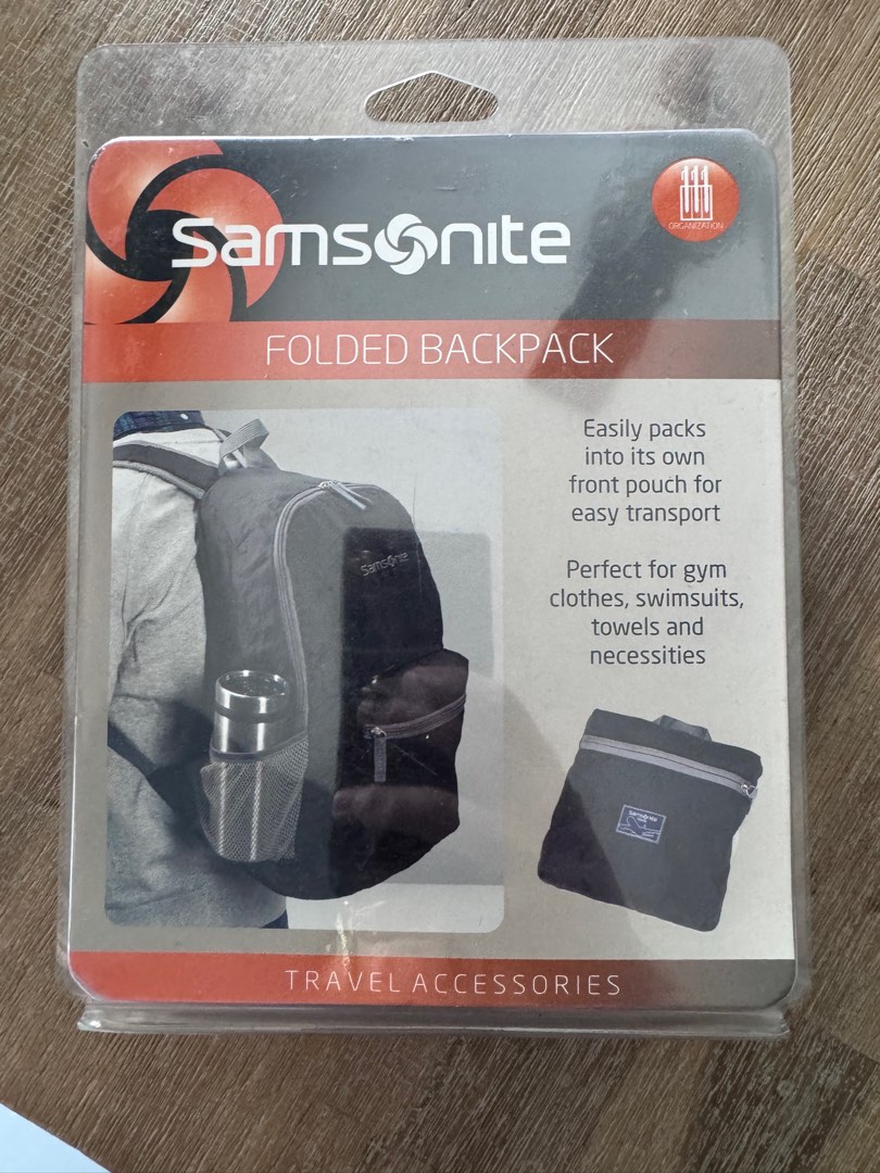 Samsonite Folded Backpack, Men's Fashion, Bags, Backpacks on Carousell