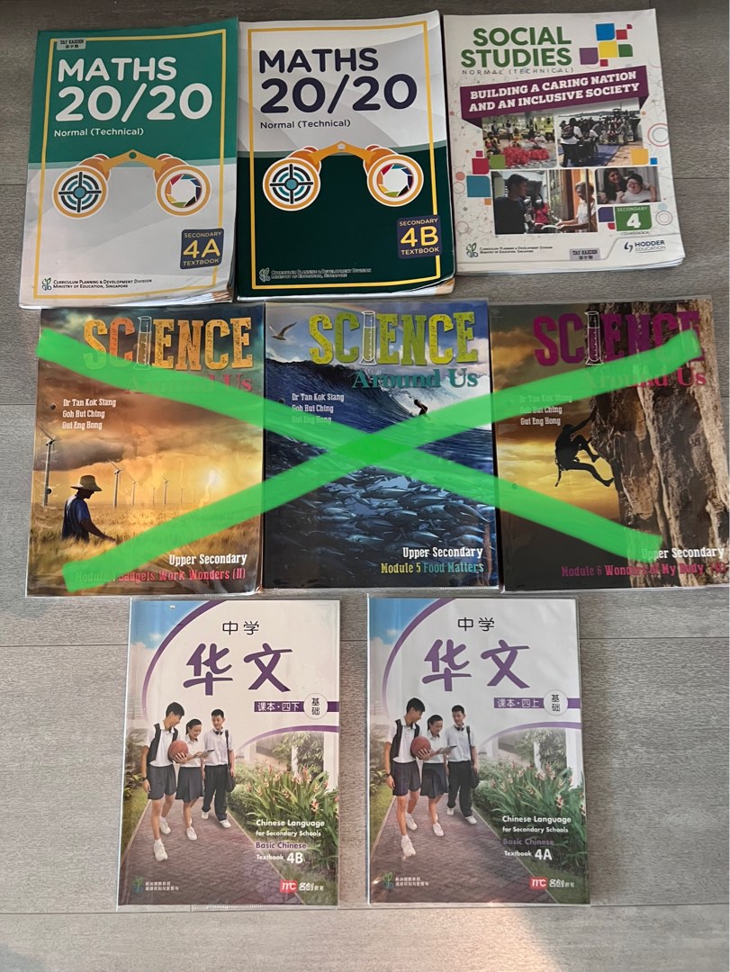Sec 4 NT Textbooks (Maths/ Mother Tongue/ Social Studies), Hobbies ...