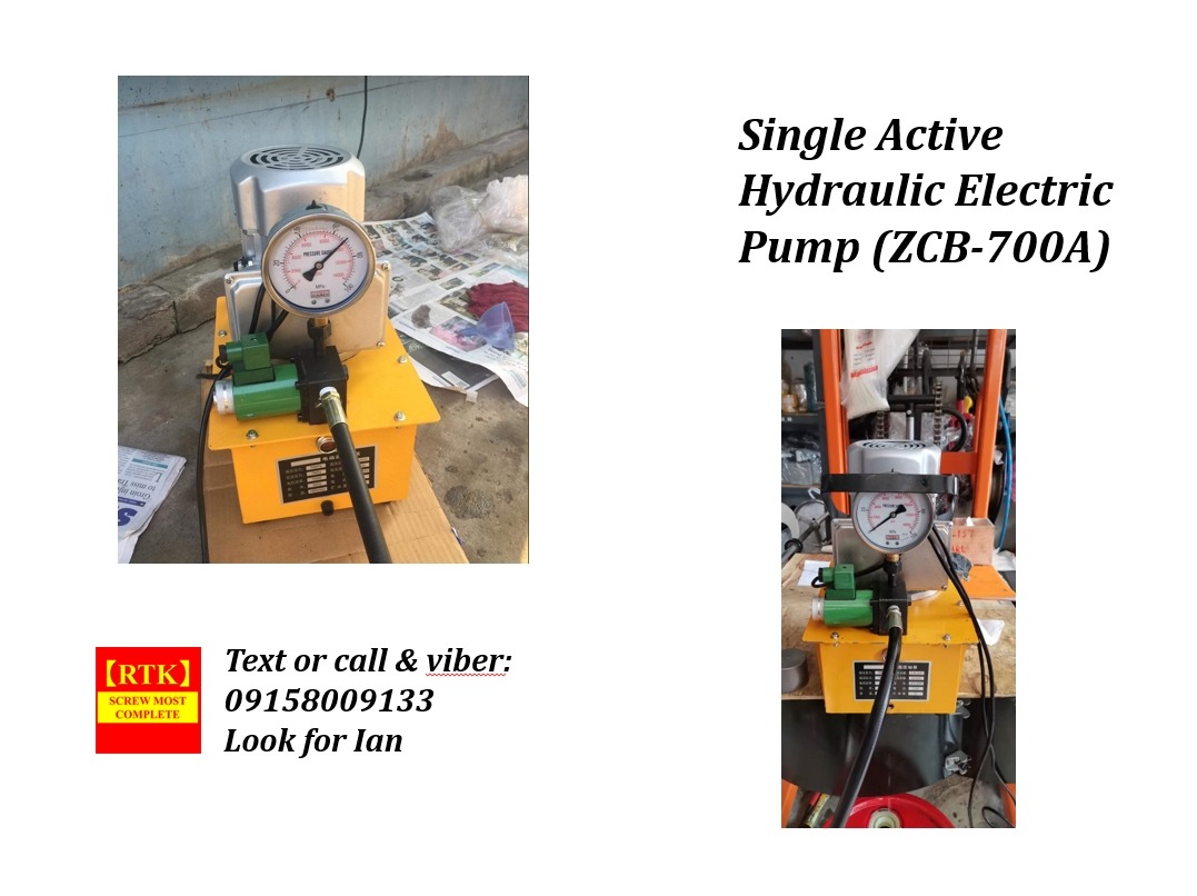 Single Active Hydraulic Electric Pump (ZCB-700A), Commercial & Industrial, Construction ...