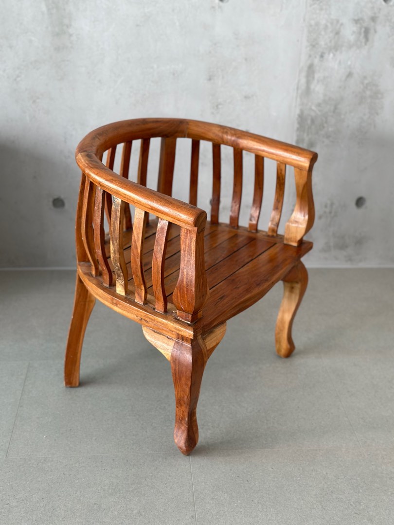 Solid wood chair sto, Furniture & Home Living, Furniture, Chairs on ...