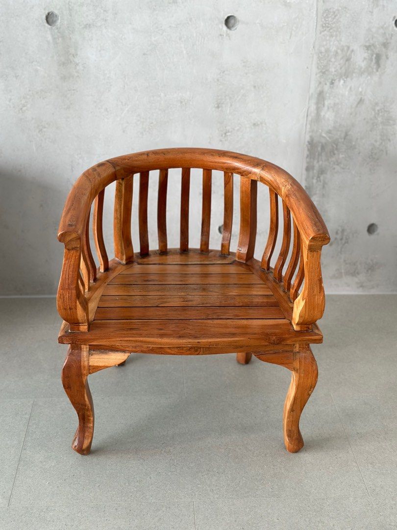 Solid wood chair sto, Furniture & Home Living, Furniture, Chairs on ...