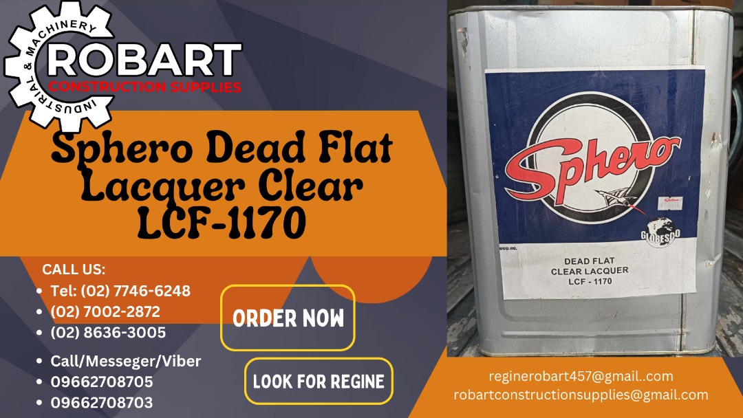 Sphero Dead Flat Lacquer Clear LCF-1170, Commercial & Industrial ...