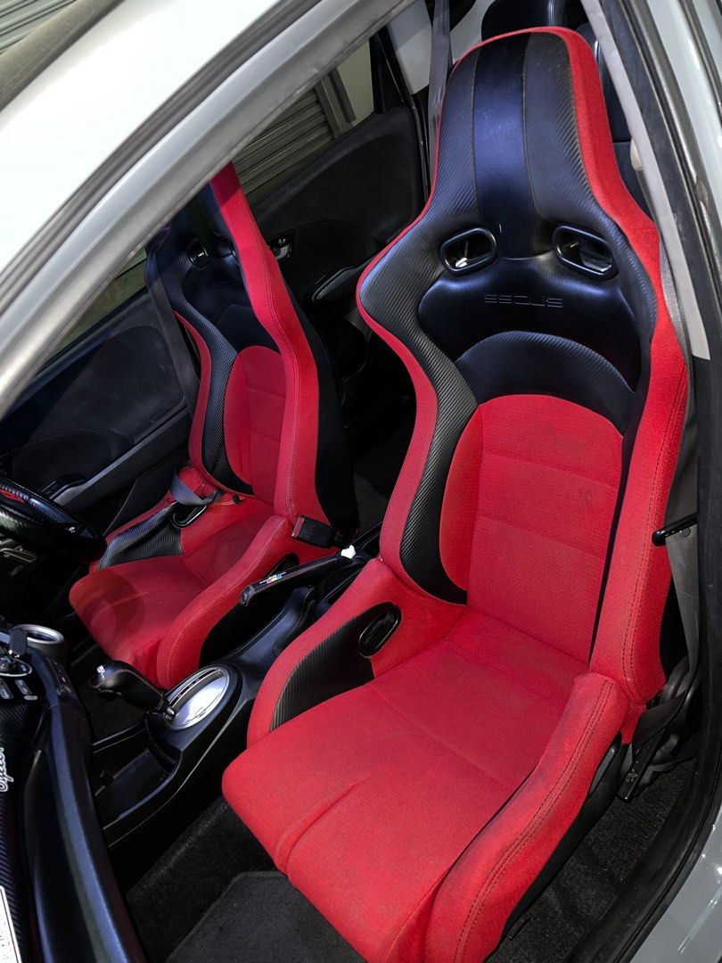 SSCUS SEMI BUCKET SEAT GE6 Honda fit with bracket, Car Accessories ...
