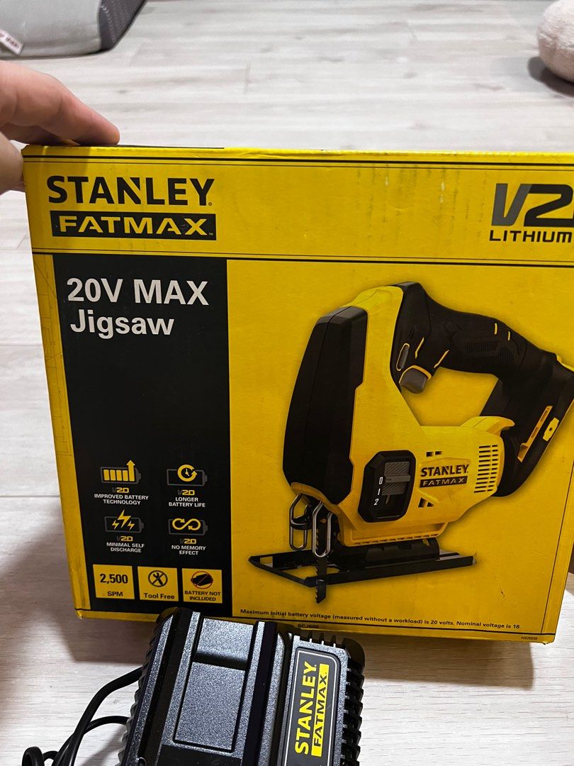 Stanley 20v fatmax jigsaw, TV & Home Appliances, Electrical, Adaptors ...