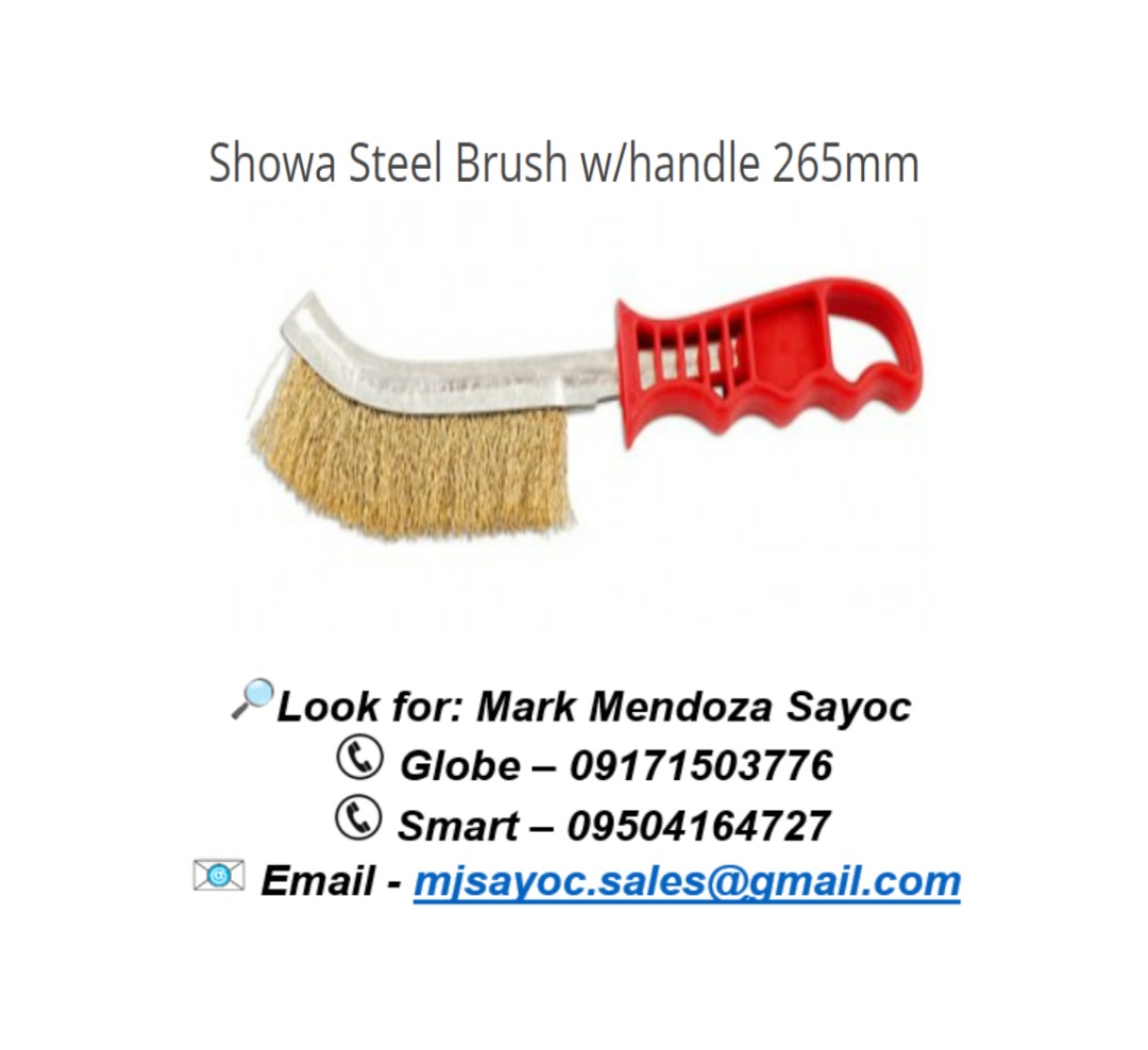 STEEL BRUSH W/HANDLE 265mm, Commercial & Industrial, Construction Tools ...