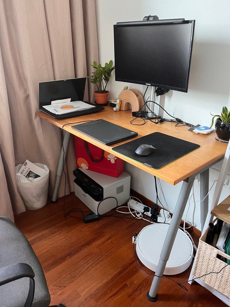 Study / Computer Table (Height adjustable), Furniture & Home Living ...