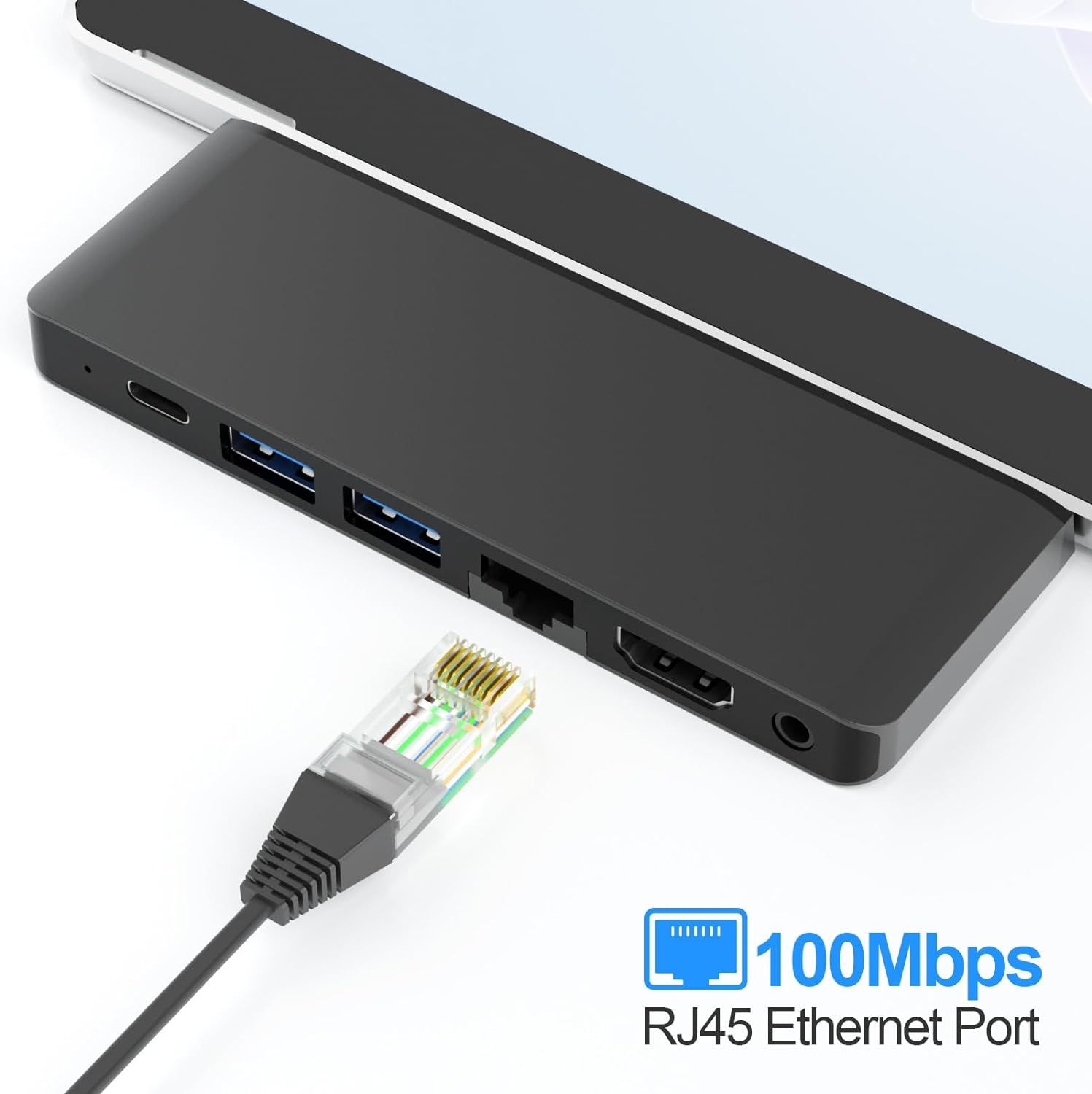 Surface Pro Hub Docking Station With K Hdmi Thunerbolt K Video Gbps W Power M