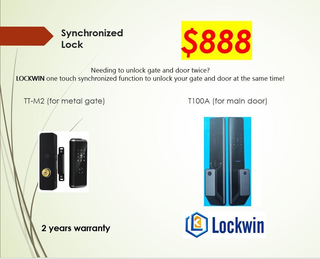 Synchronized Lock T100A & M2, Furniture & Home Living, Security & Locks ...