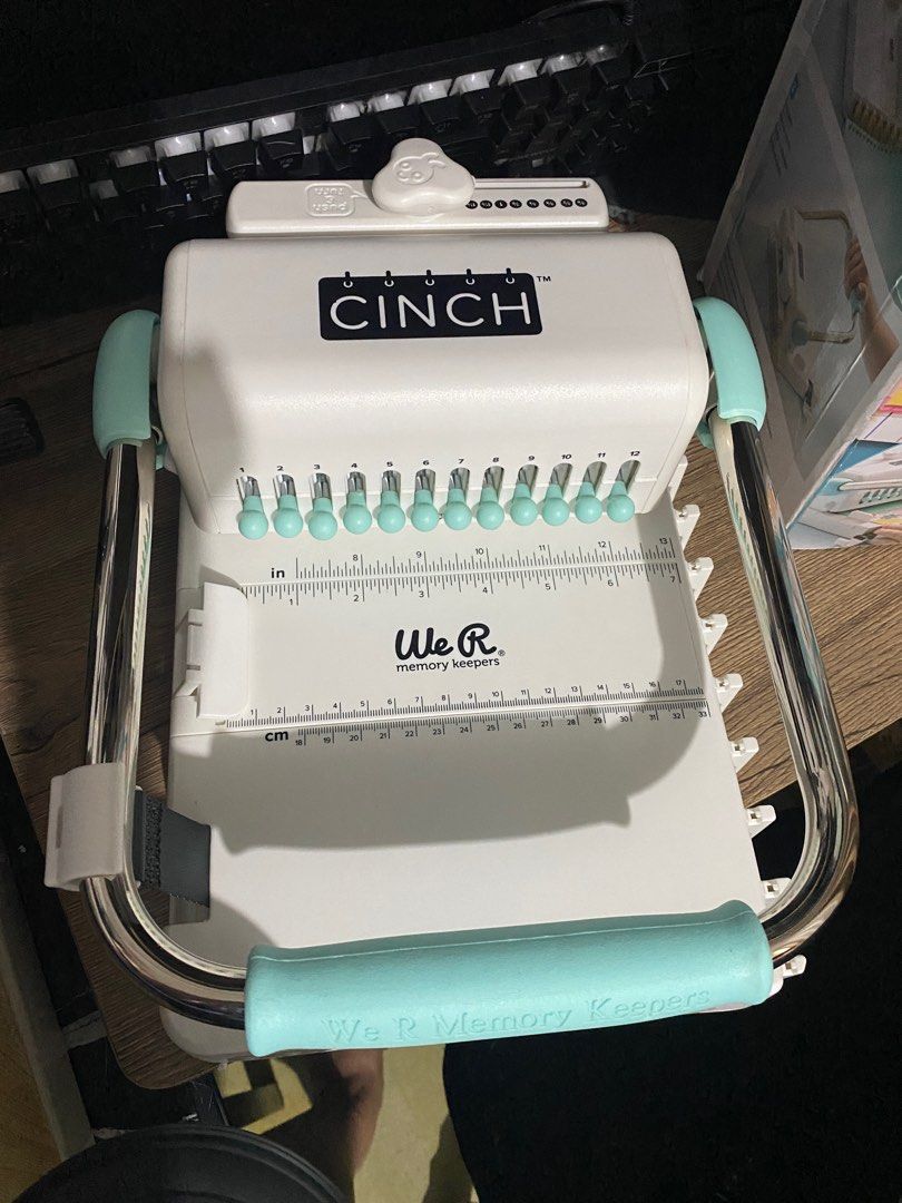 TEAL CINCH BINDING MACHINE (Circle Holes), Hobbies & Toys, Stationary ...