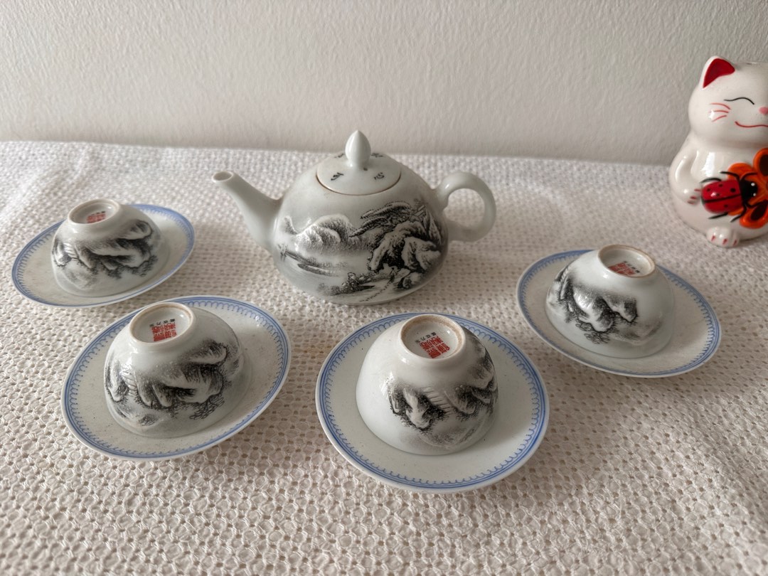 Teapot set, Furniture & Home Living, Kitchenware & Tableware, Coffee ...