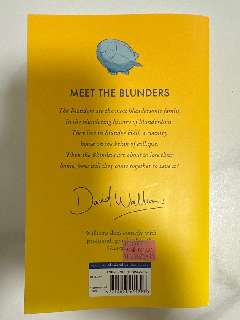 The blunders - David Williams, Hobbies & Toys, Books & Magazines ...