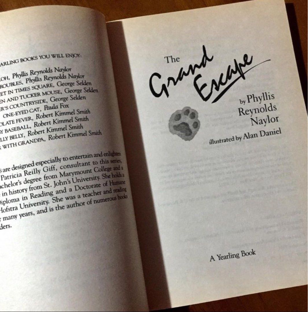 The Grand Escape by Phyllis Reynolds Naylor, Illustrated by Alan Daniel ...