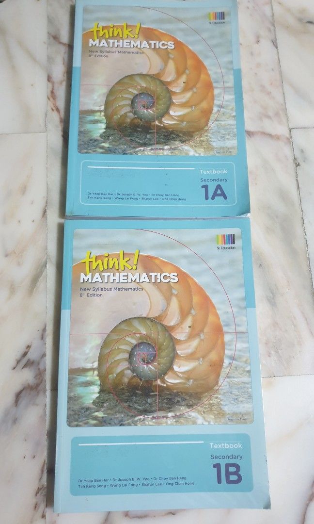 Think!Maths Sec 1A and 1B, Hobbies & Toys, Books & Magazines, Textbooks ...