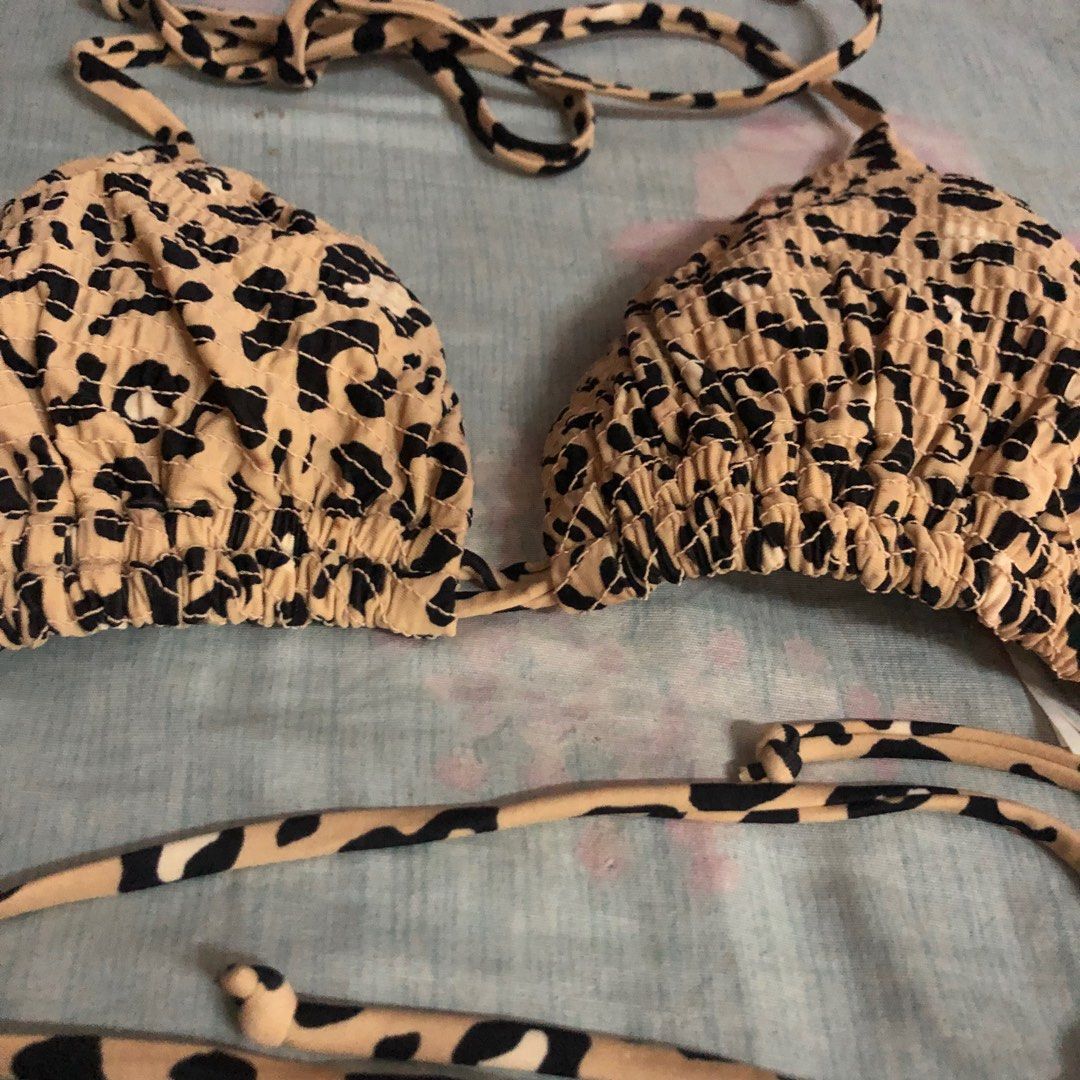 Tiger Print Bikini Top Womens Fashion Swimwear Bikinis And Swimsuits