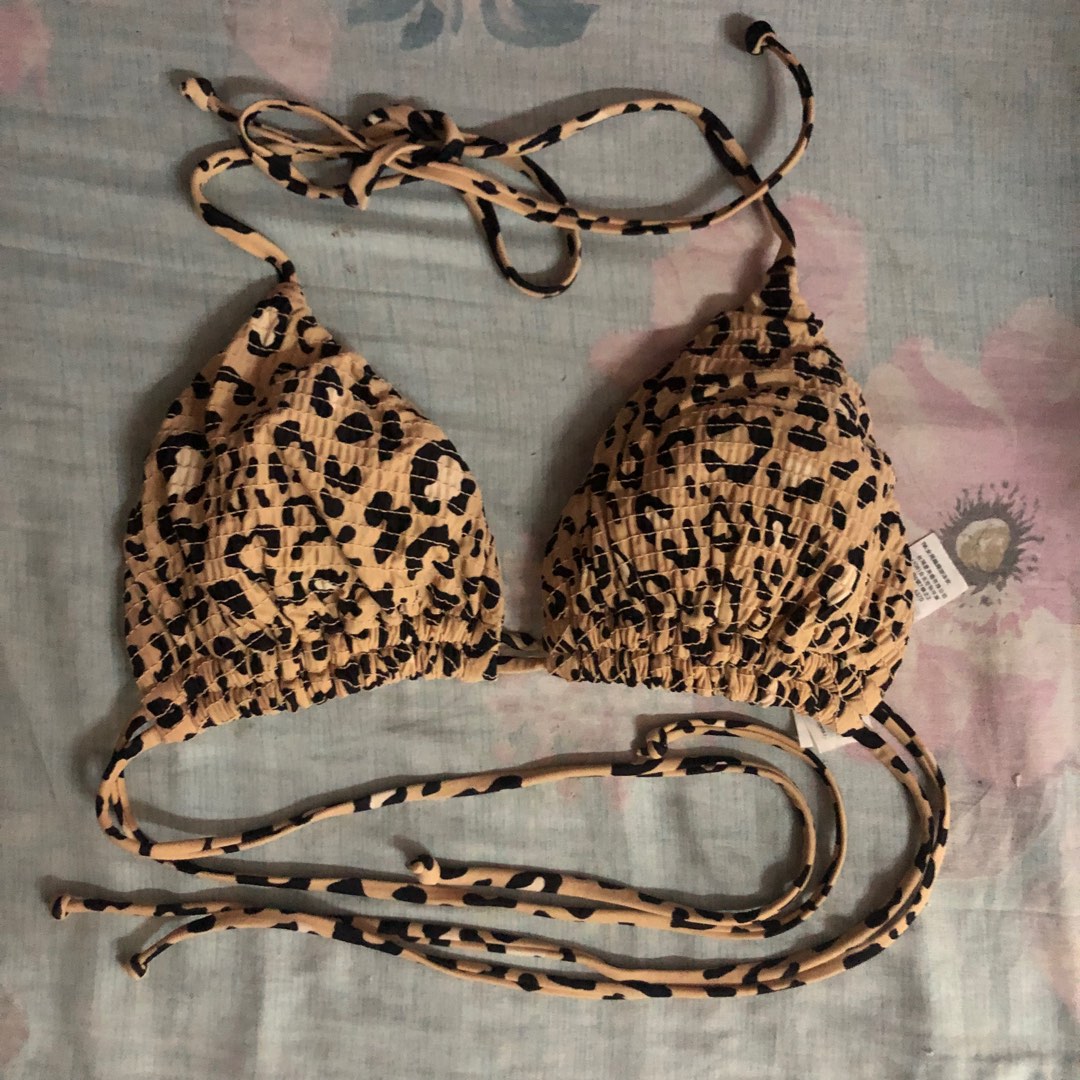 Tiger Print Bikini Top Womens Fashion Swimwear Bikinis And Swimsuits