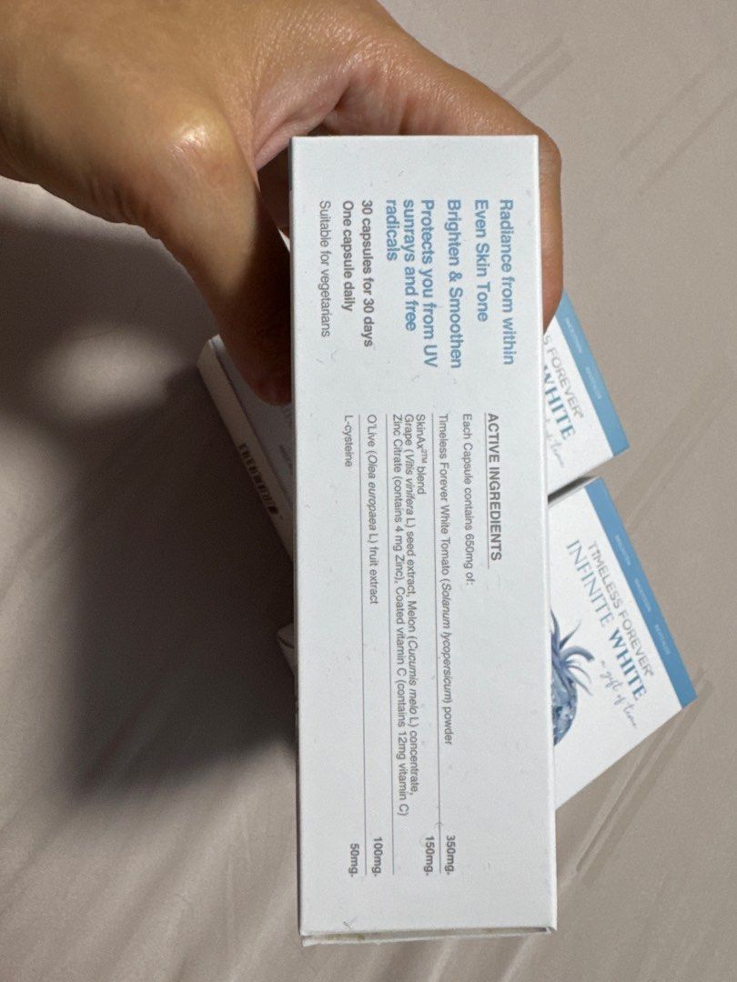 Timeless forever infinite white, Health & Nutrition, Health Supplements ...