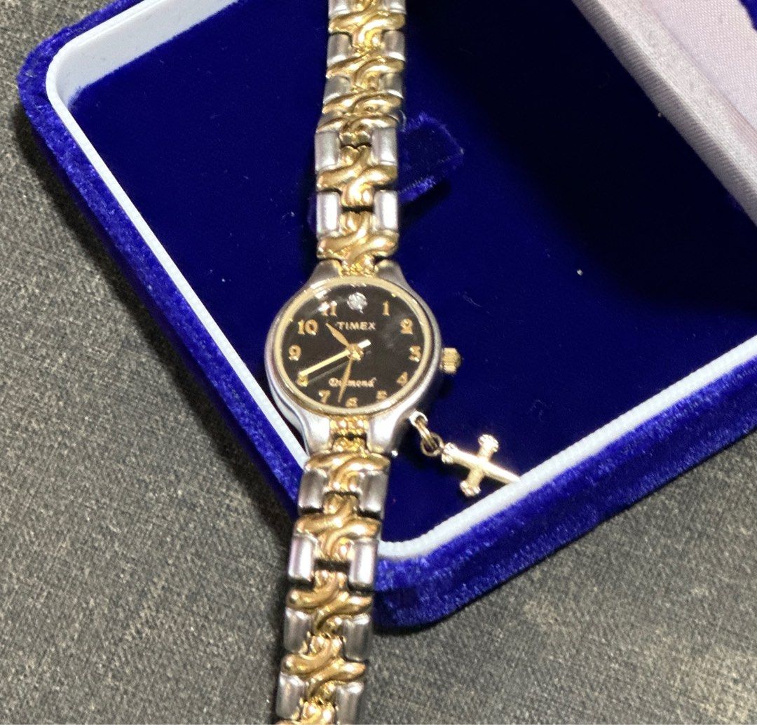 Timex with Cross, Women's Fashion, Watches & Accessories, Watches on ...