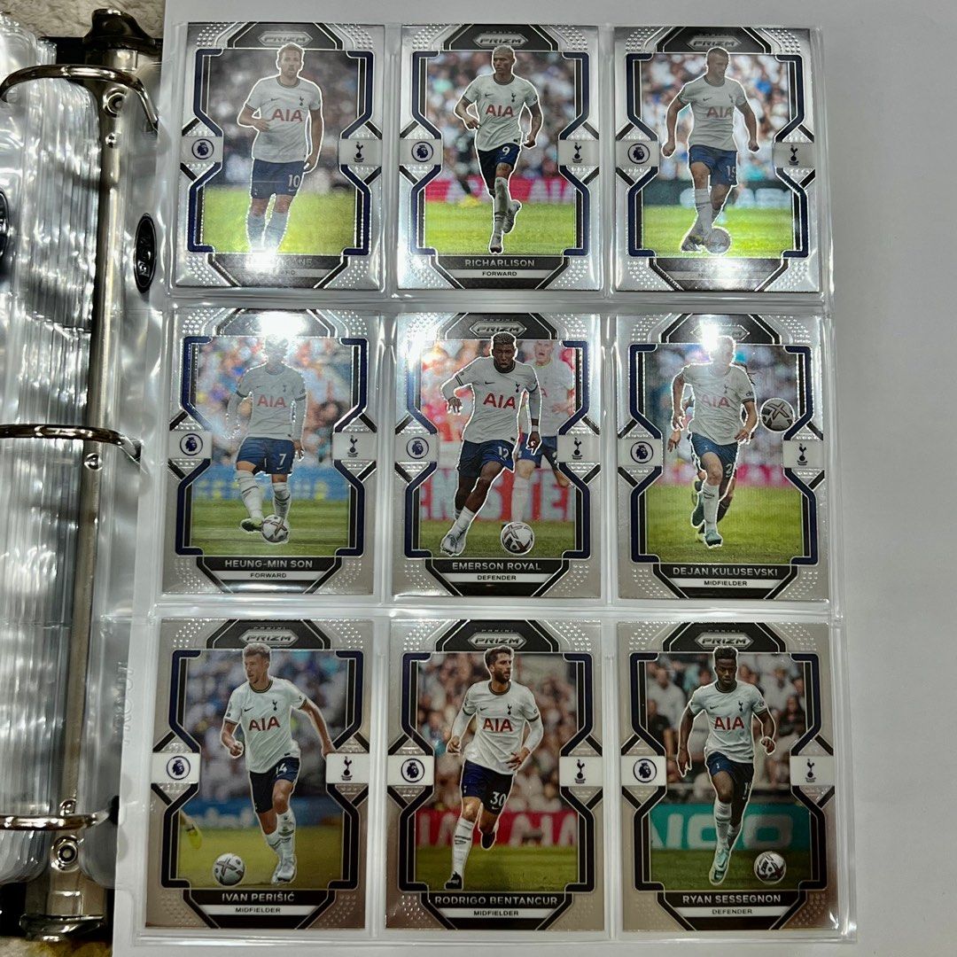 Tottenham Hotspurs Football Soccer cards Panini Prizm 2022 2023 EPL ...