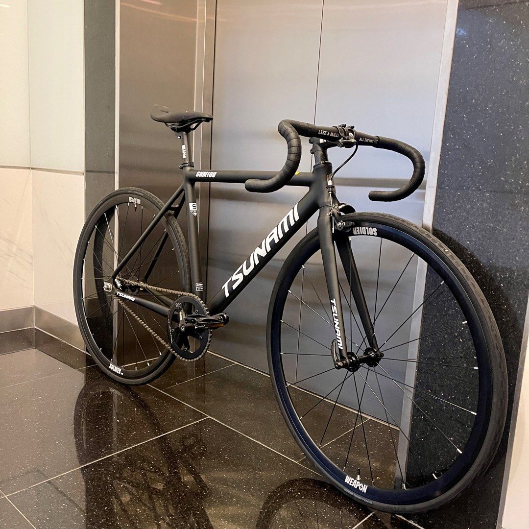 Tsunami fixie bike/frame set$330/complete bike $659/fixie gear bike ...