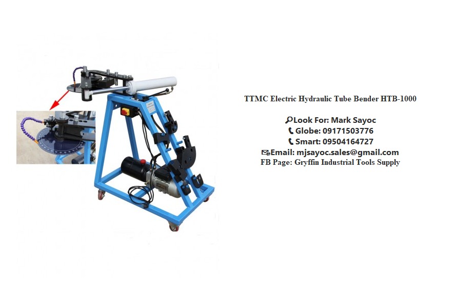 TTMC Electric Hydraulic Tube Bender HTB-1000, Commercial & Industrial ...