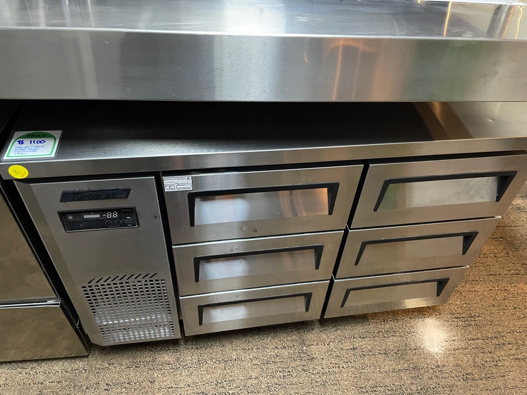 Turbo air 6 drawer counter chiller / commercial counter chiller 1200* ...