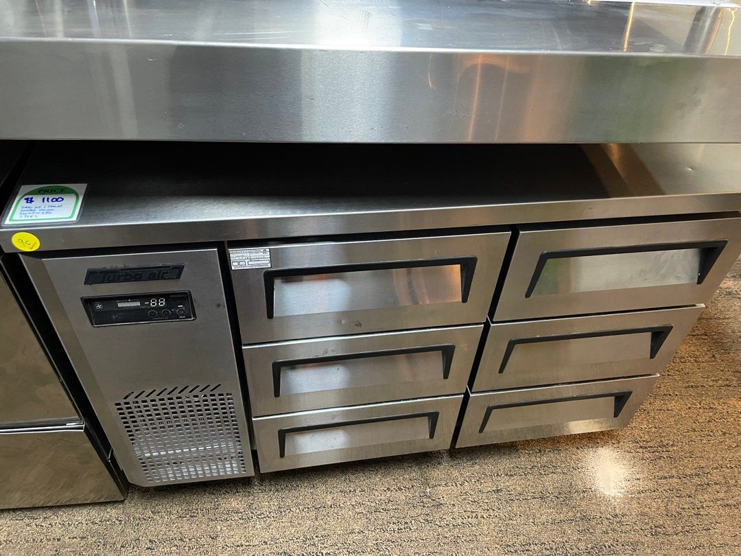 Turbo air 6 drawer counter chiller / commercial counter chiller 1200* ...