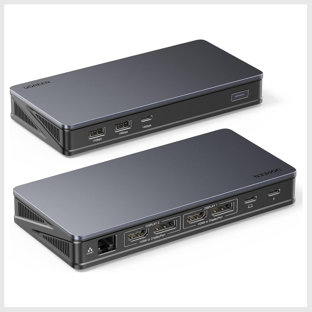 UGREEN USB C Docking Station, 9-in-1 Dual 4K@60hz Extended PD Dock for ...